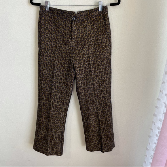 Closed | Pants & Jumpsuits | Closed Gold Black Jacquard Geometric ...